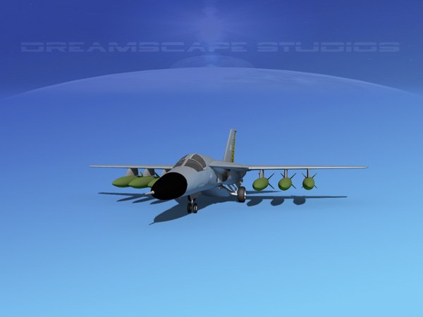 3d model bomber fb-111