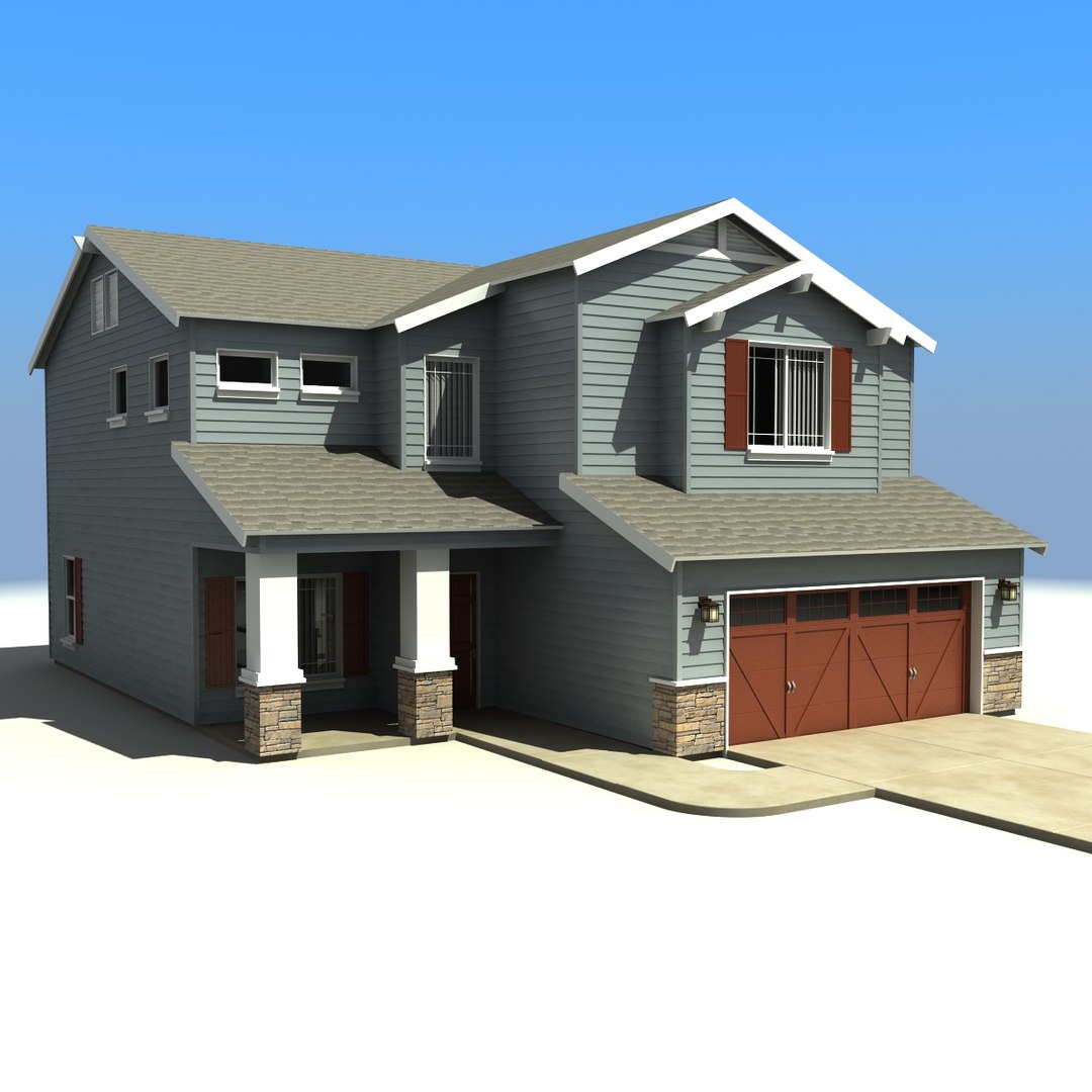 3d house building model