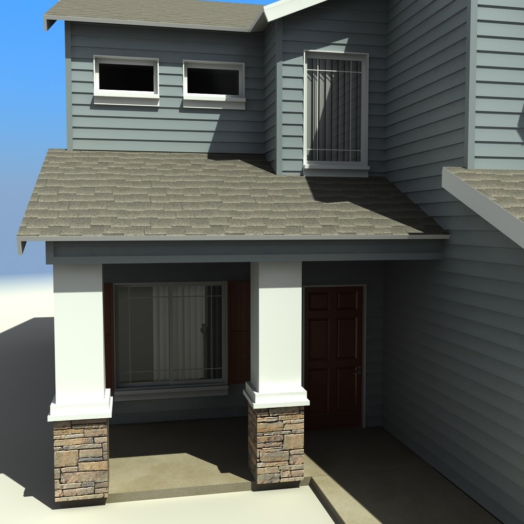 3d house building model