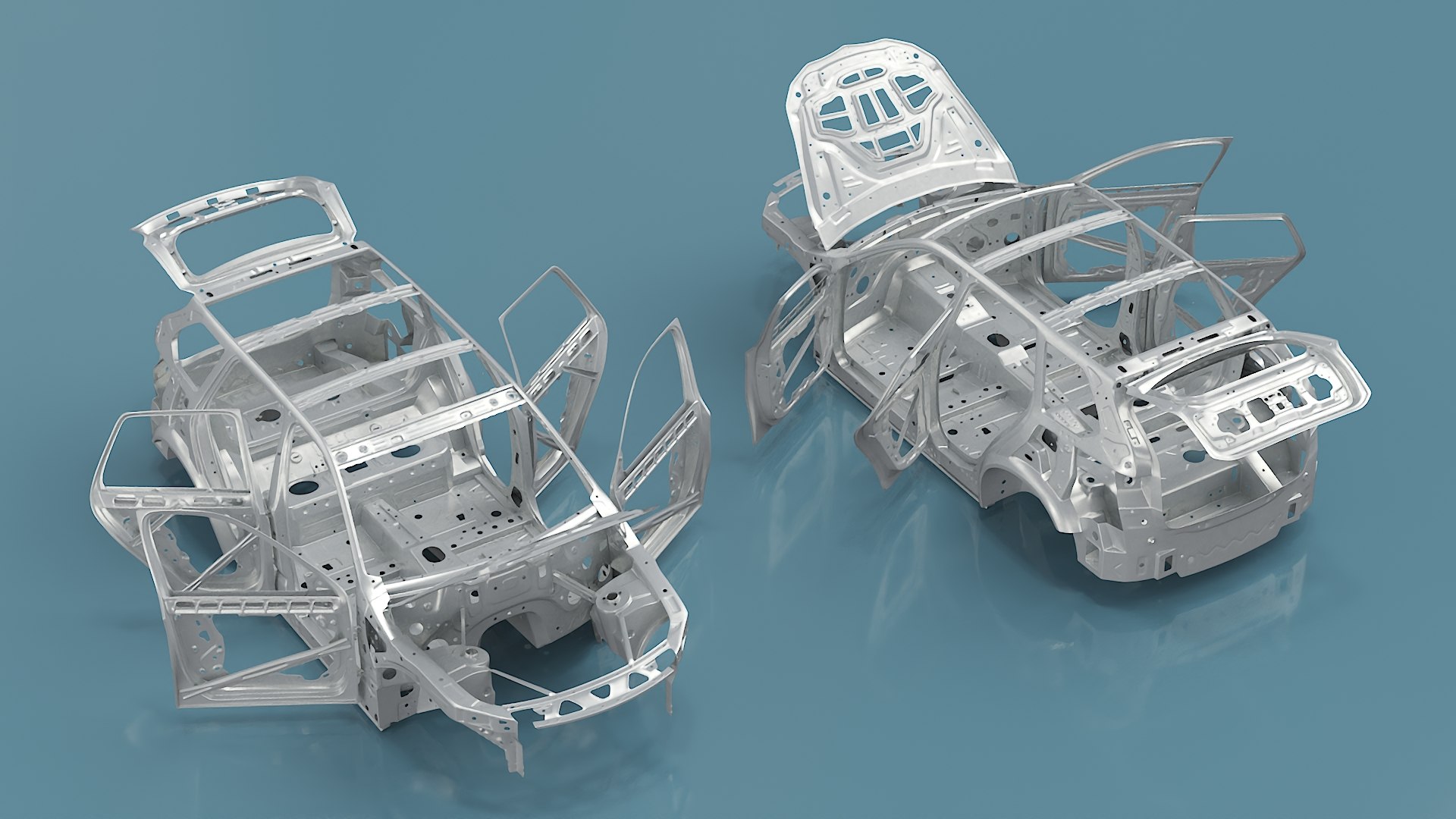 SUV Car Chassis Structure Rigged Model - TurboSquid 2351984