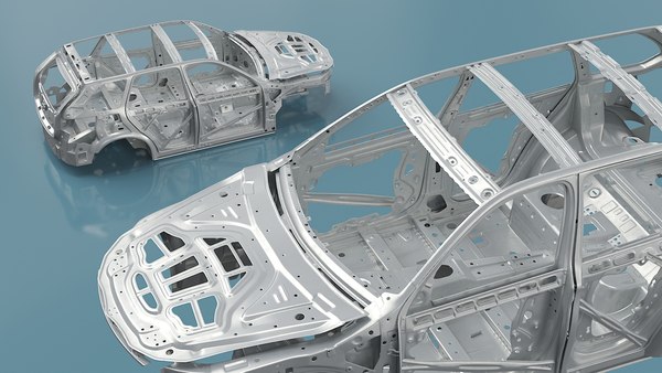 modelo 3d Estructura del chasis del vehículo todoterreno aparejada ...