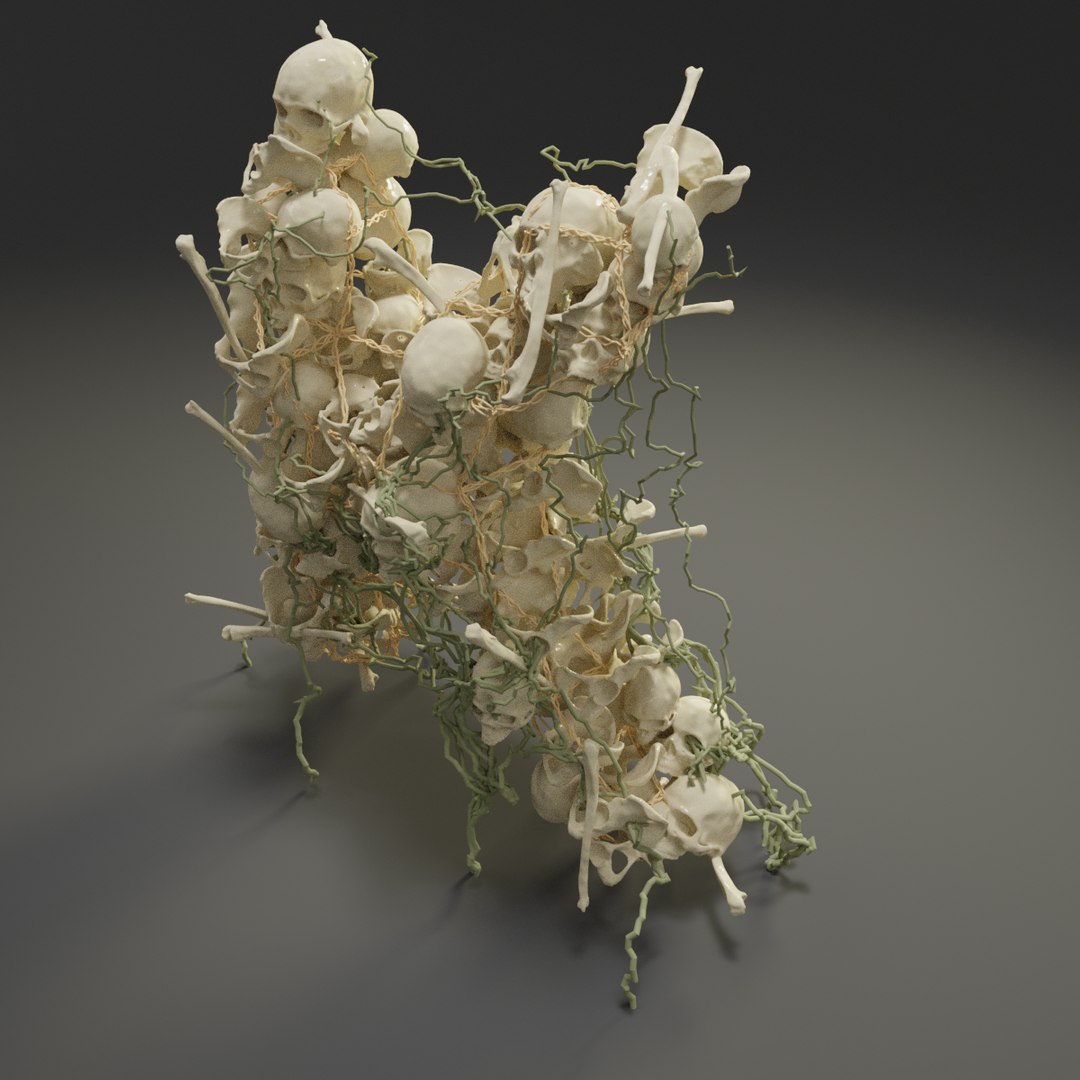 3D Letter K Bones Skeleton - TurboSquid 1546149