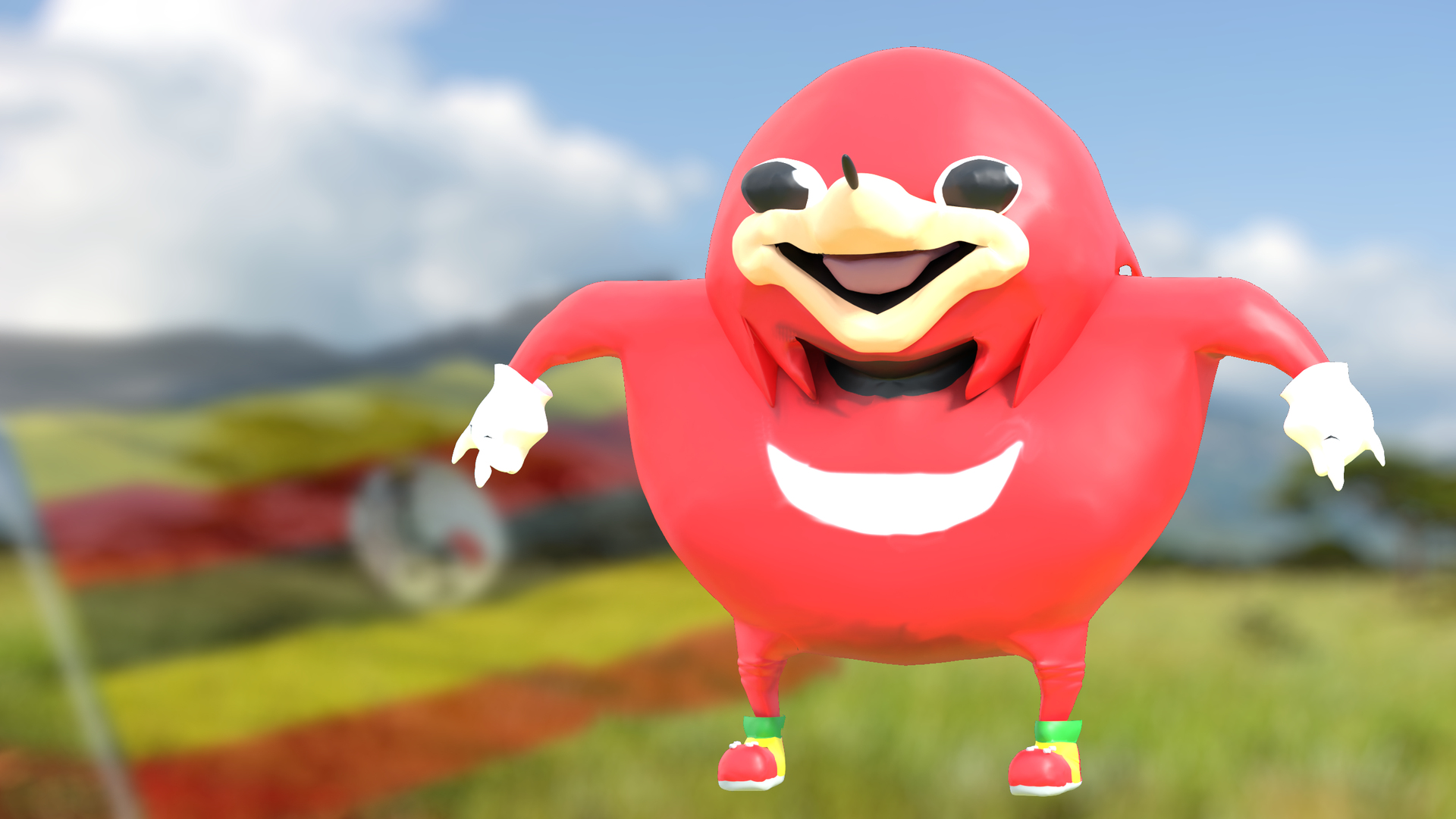 modelo 3d Ungandan Knuckles Meme gratis - TurboSquid 1241912