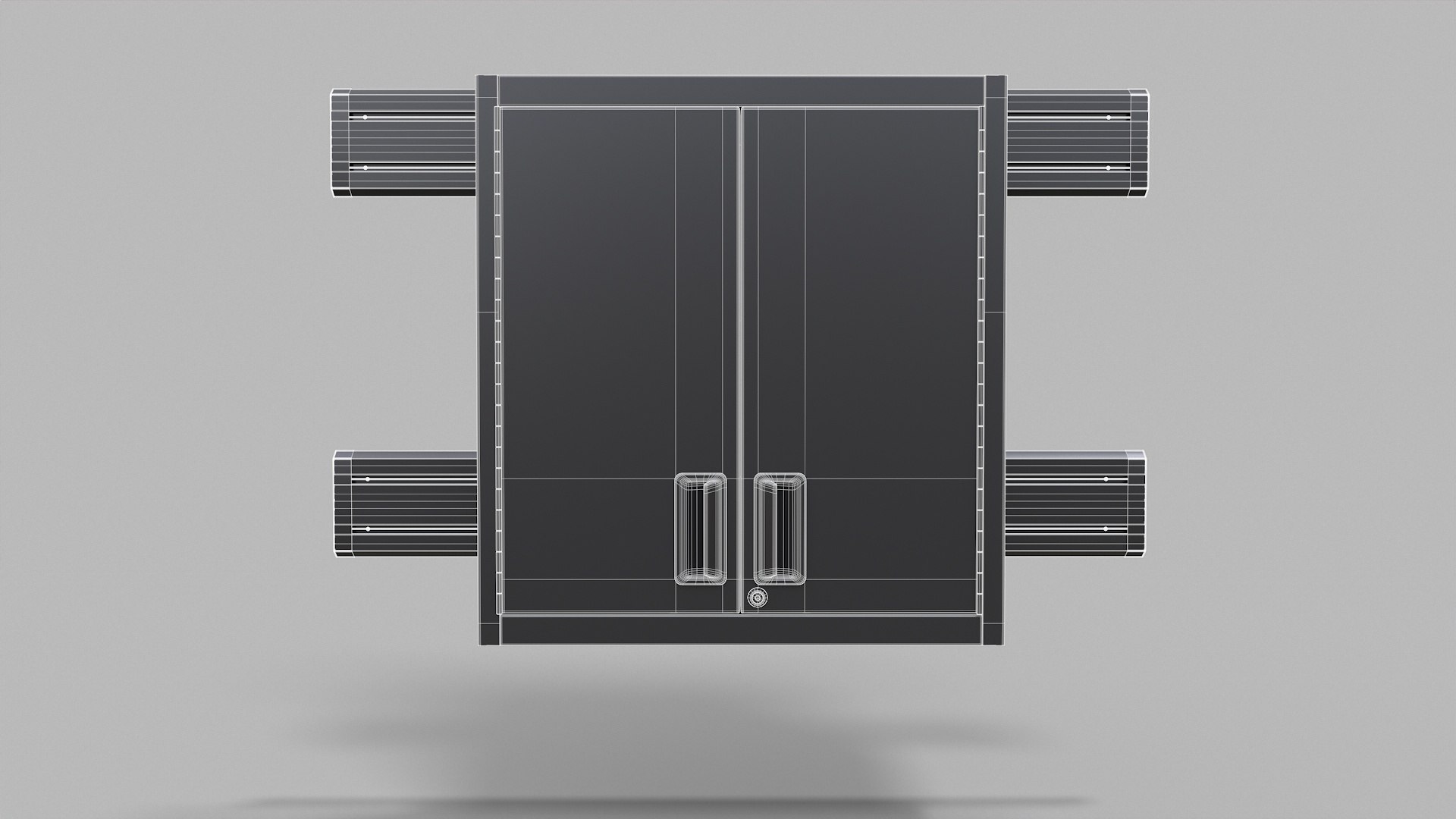 1 Wall Mounted Storage Cabinet 2d 3D Model - TurboSquid 2039478