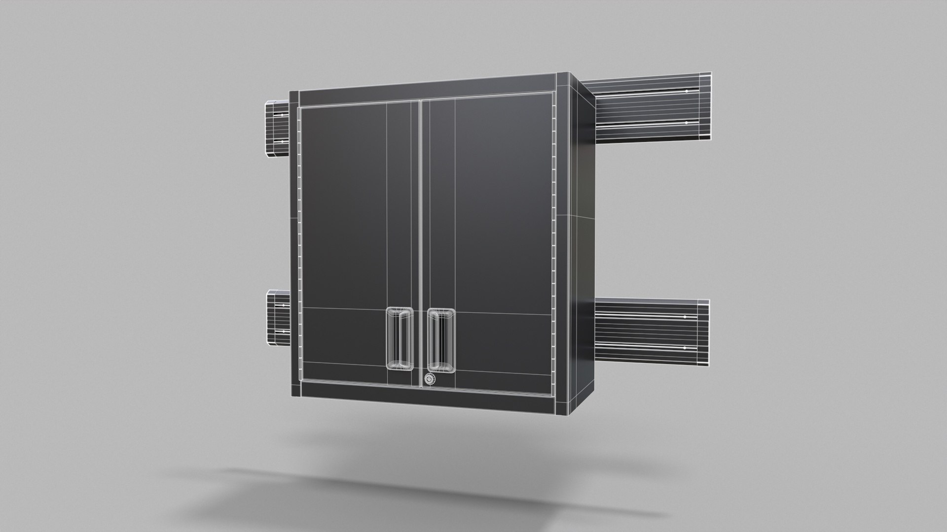 1 Wall Mounted Storage Cabinet 2d 3D Model - TurboSquid 2039478