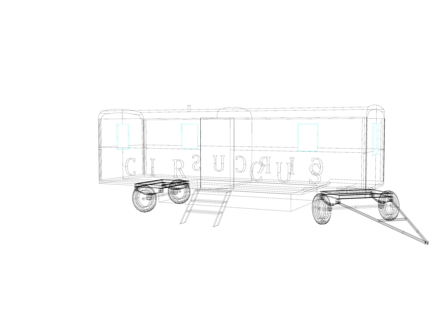 Circus Caravan 3D Model - TurboSquid 1373062