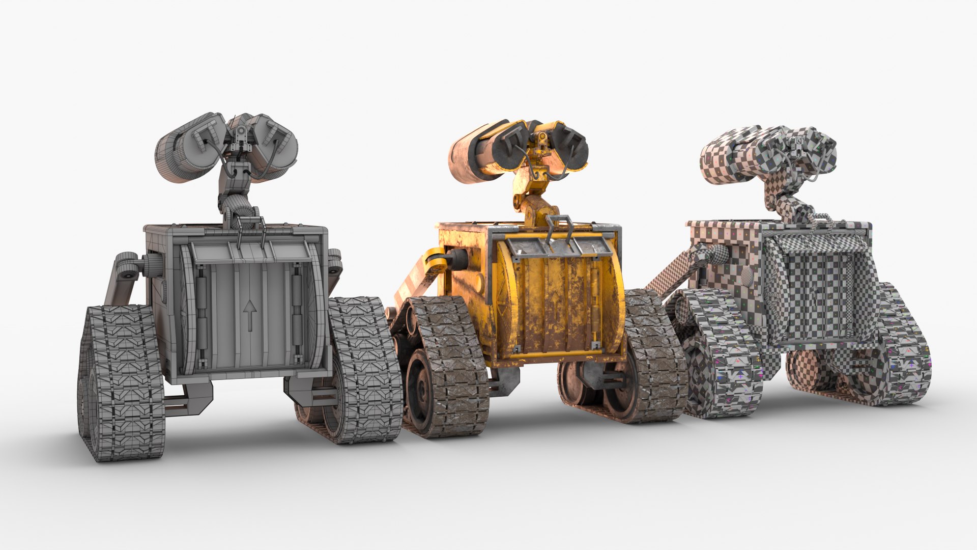 WALL-E 3 In 1 PACK Models 3D Model - TurboSquid 2362832