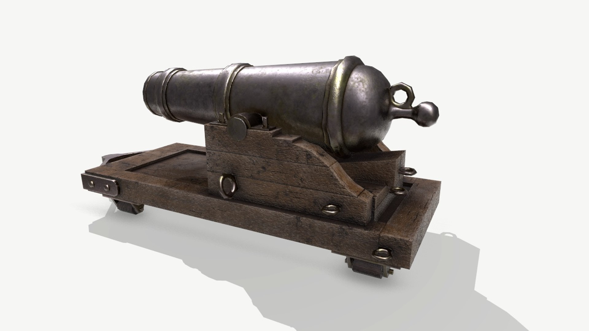 3D Carronade Cannon Navy Model - TurboSquid 1471307