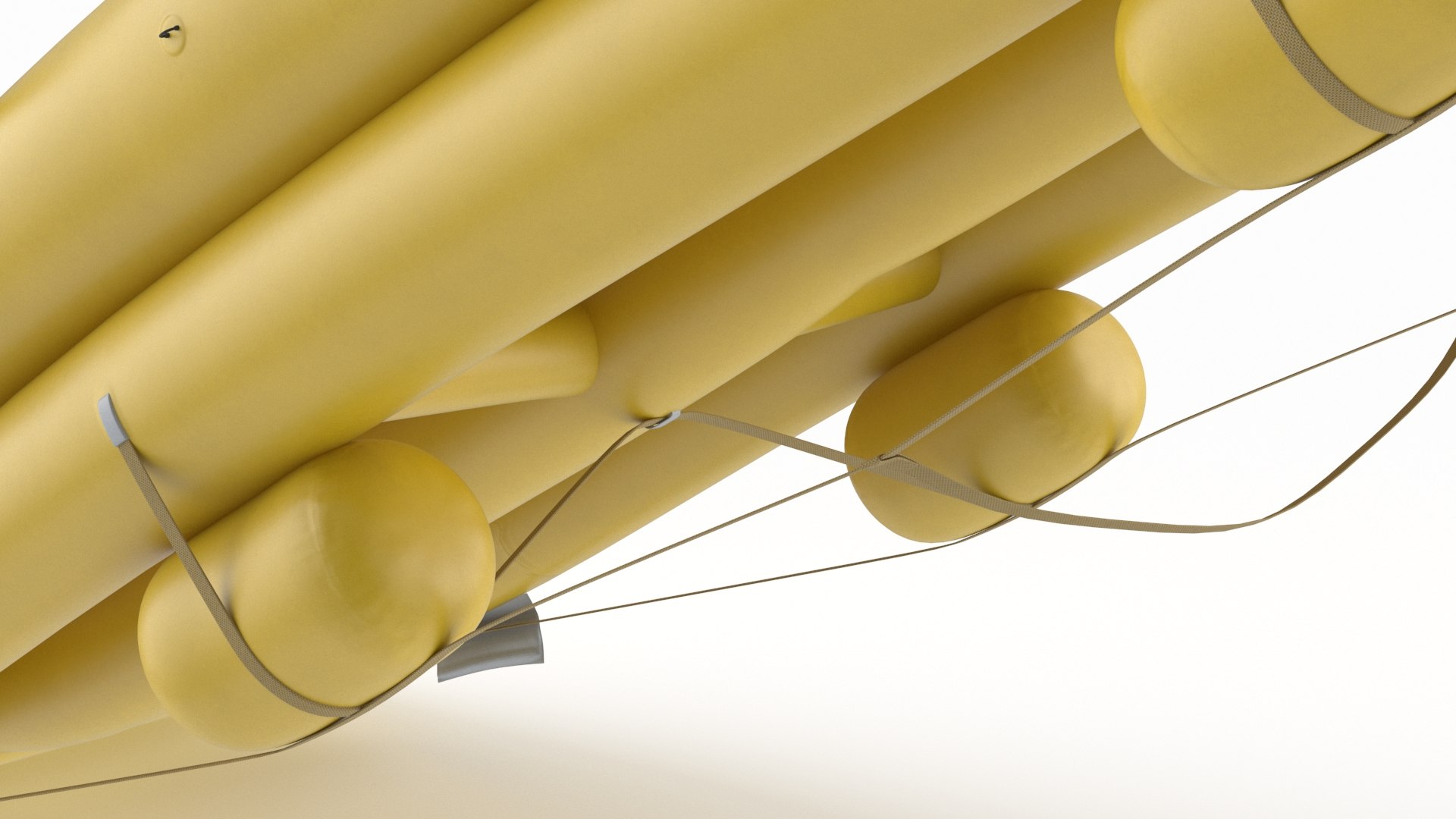 Inflatable Emergency Plane Ramp Yellow 3D Model - TurboSquid 2423554