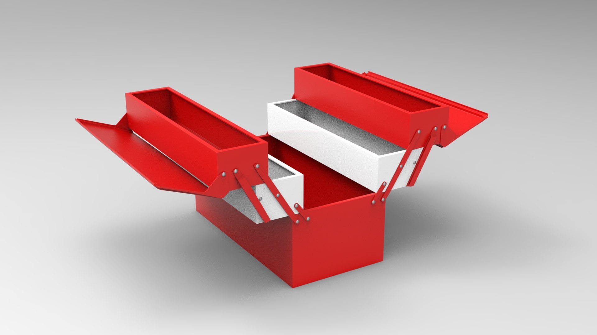 Metal Tool Box 3D model - TurboSquid 1750396