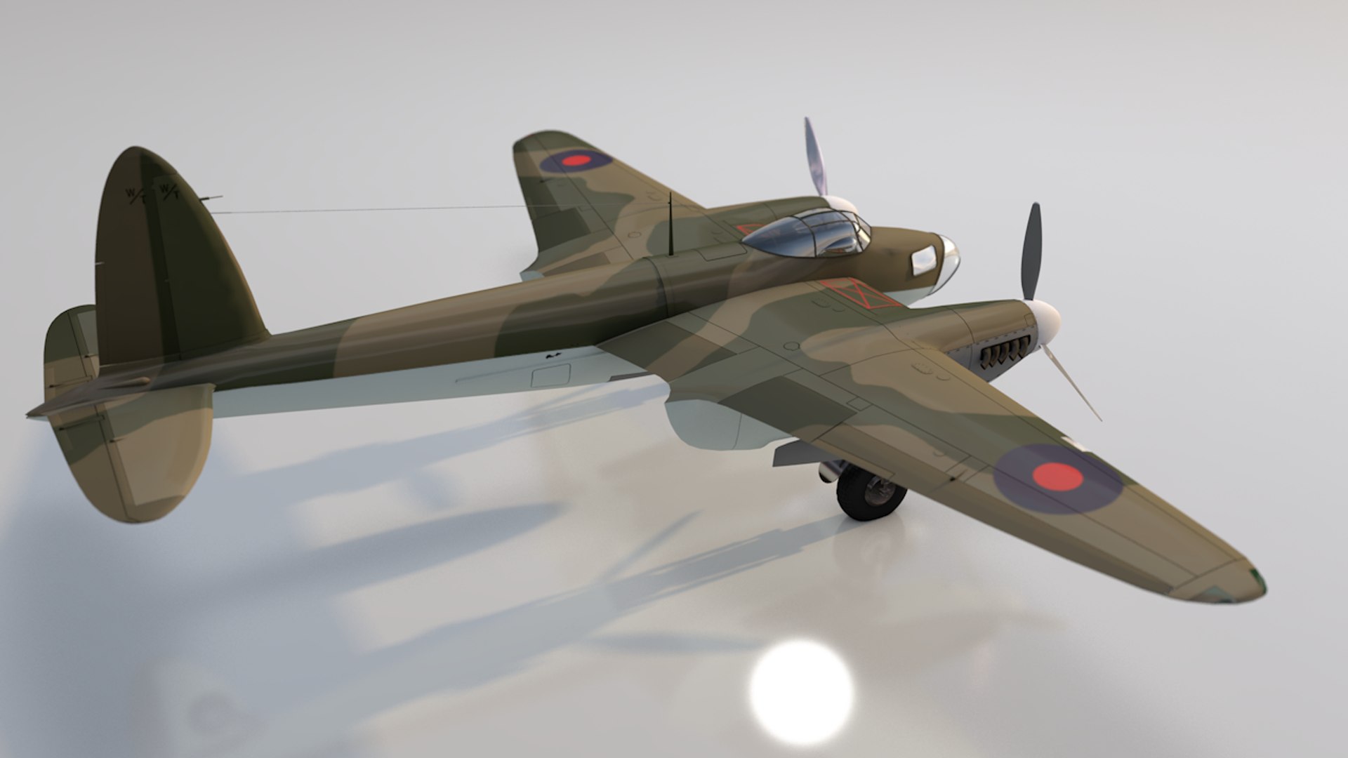 3D mosquito military aircraft model - TurboSquid 1501954