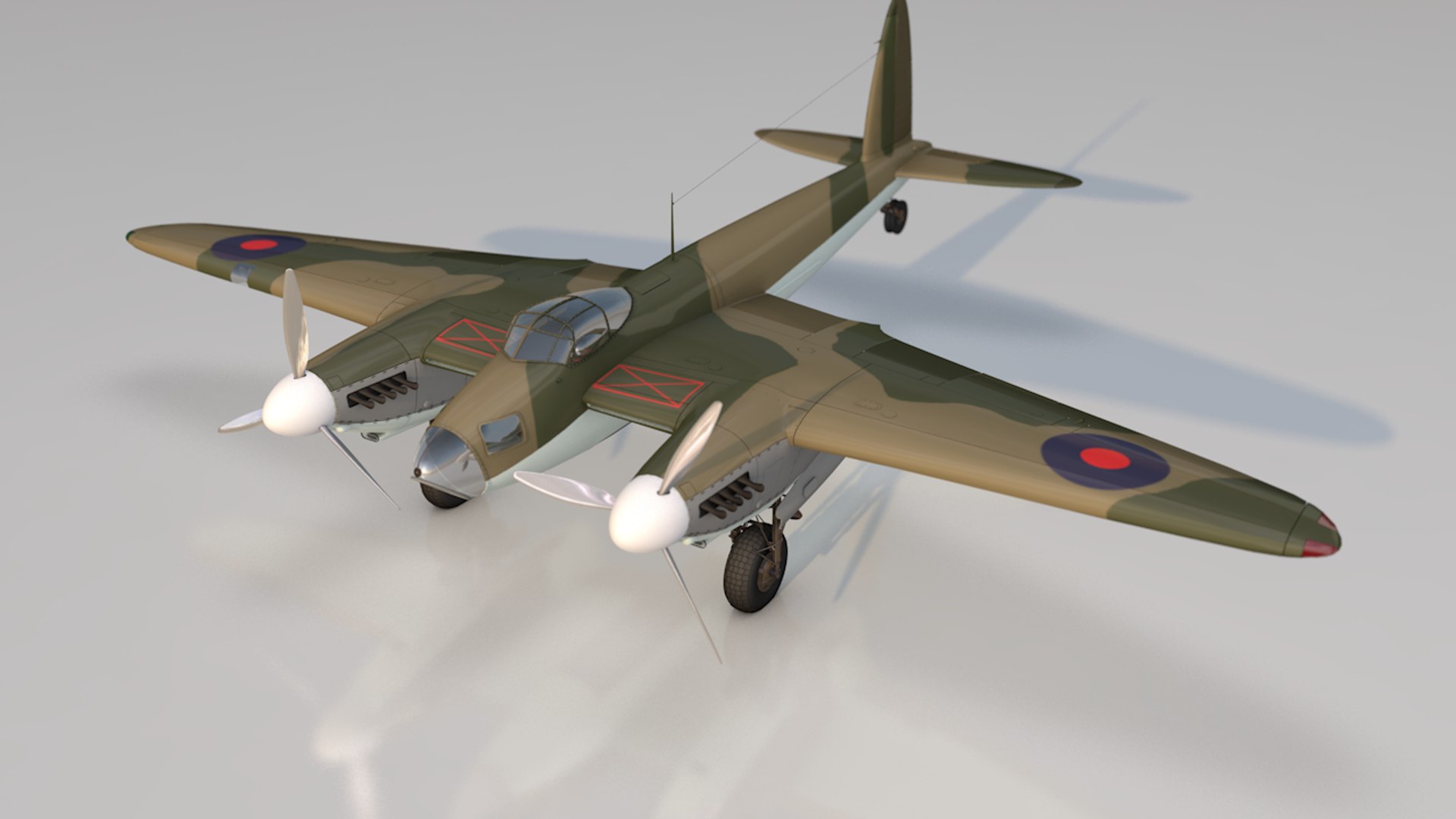 3D mosquito military aircraft model - TurboSquid 1501954