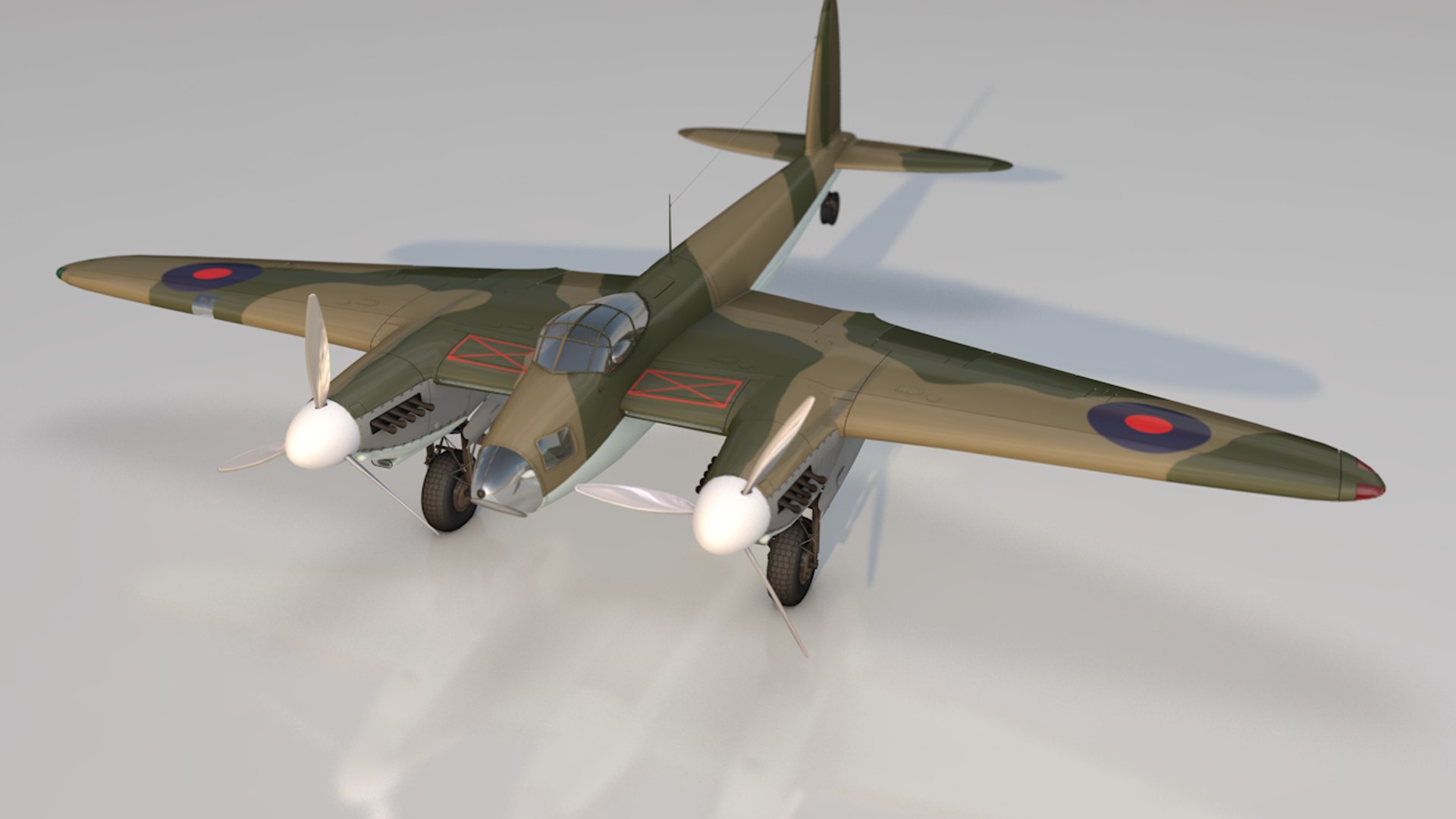 3D mosquito military aircraft model - TurboSquid 1501954