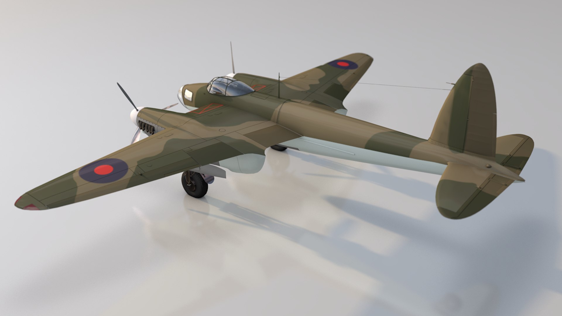 3D mosquito military aircraft model - TurboSquid 1501954