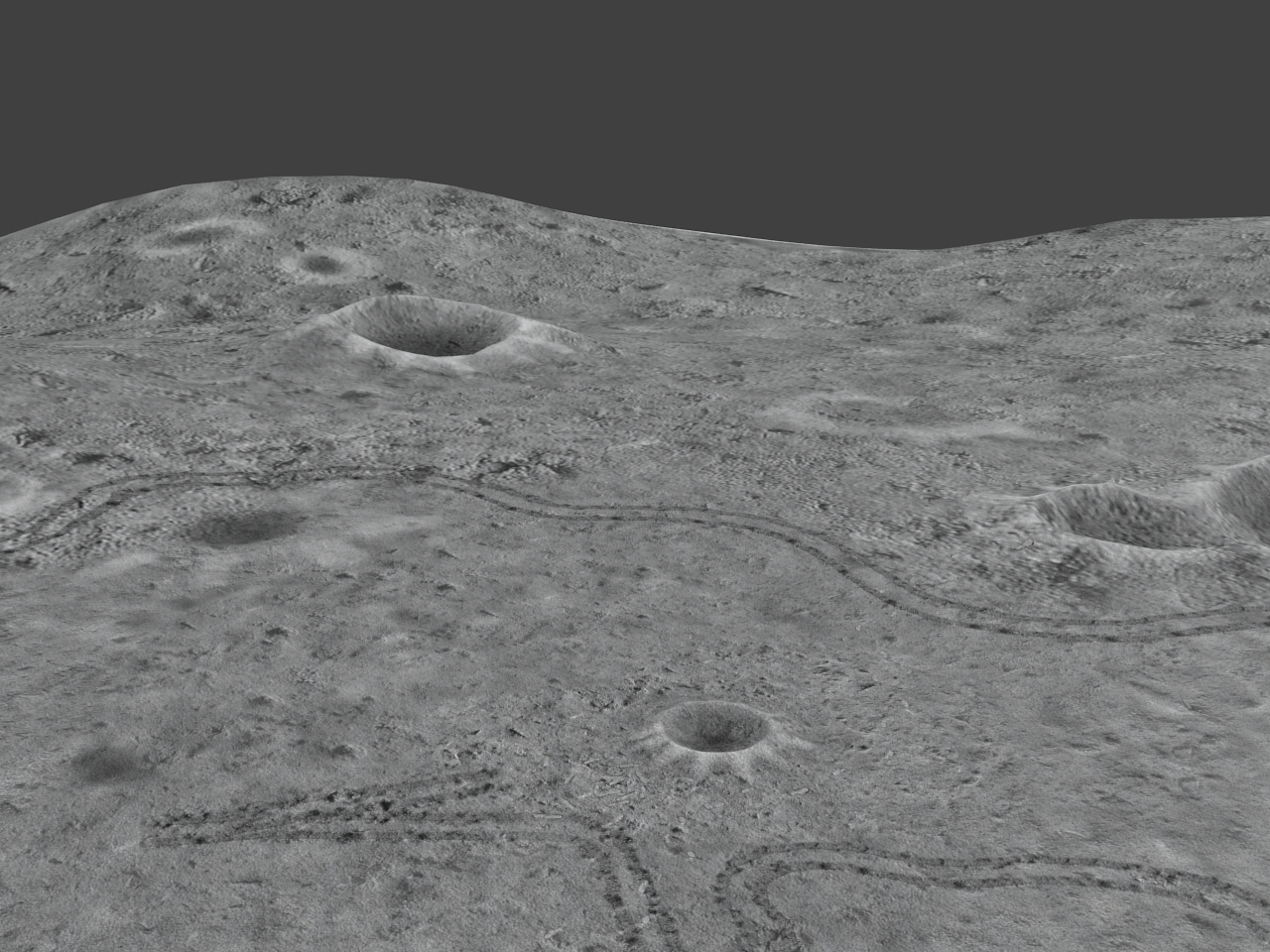 moonscape moon 3d model