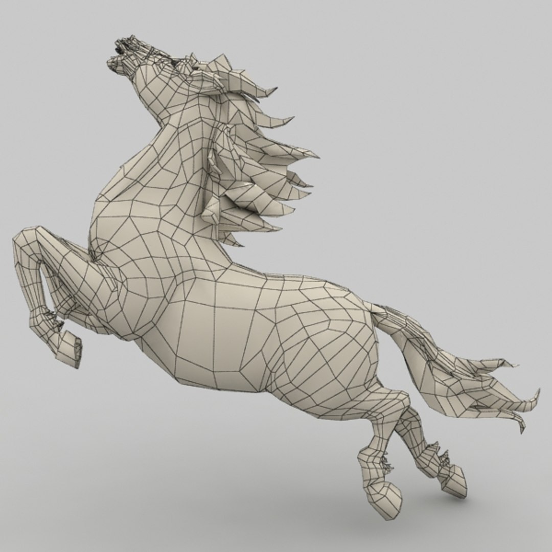 Horse Sculpt Sculpture Obj