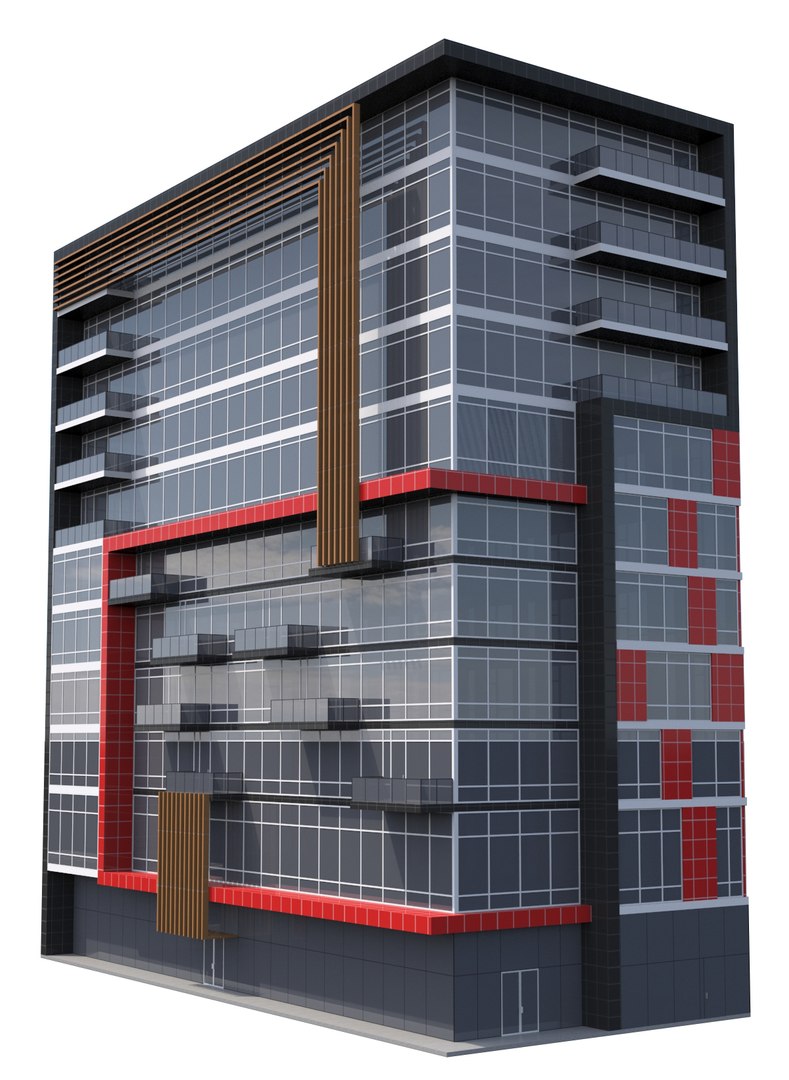 commercial skyscraper building tower 3d model