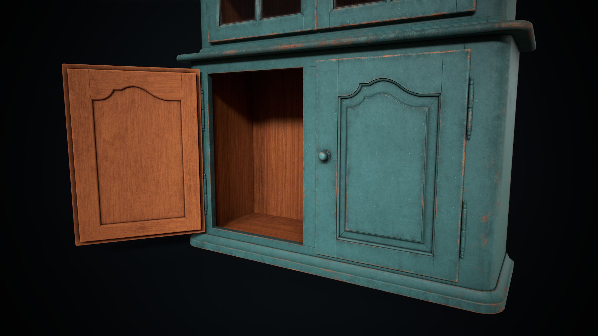 3D Vintage buffet model - TurboSquid 2053423