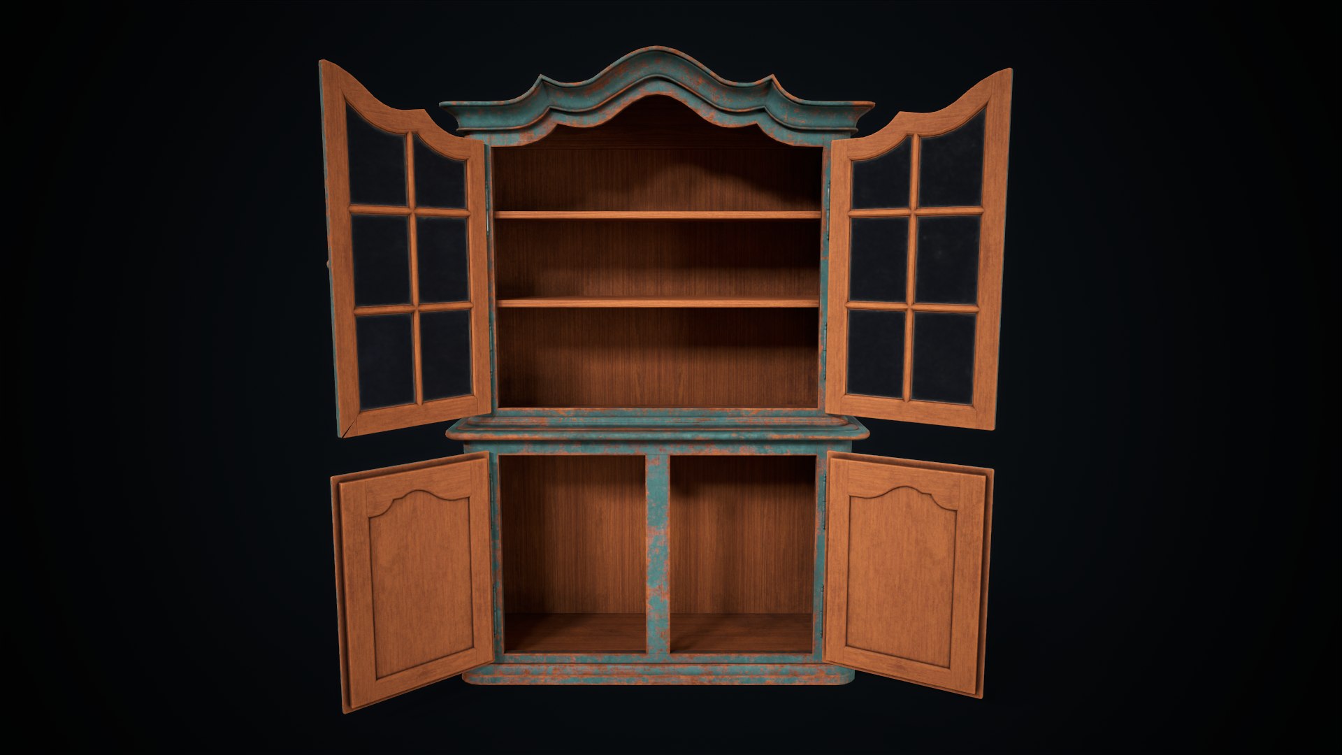 3D Vintage buffet model - TurboSquid 2053423