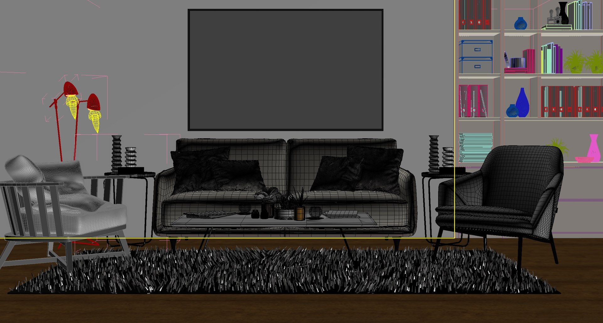 Modern Living Room 3D Model - TurboSquid 1343609