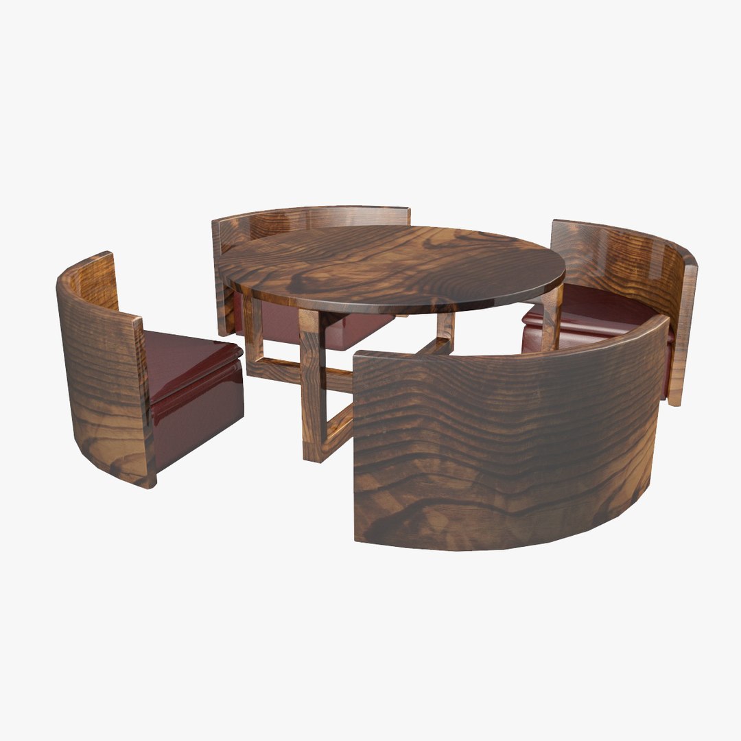 Modern kitchen table 3D model - TurboSquid 1587877