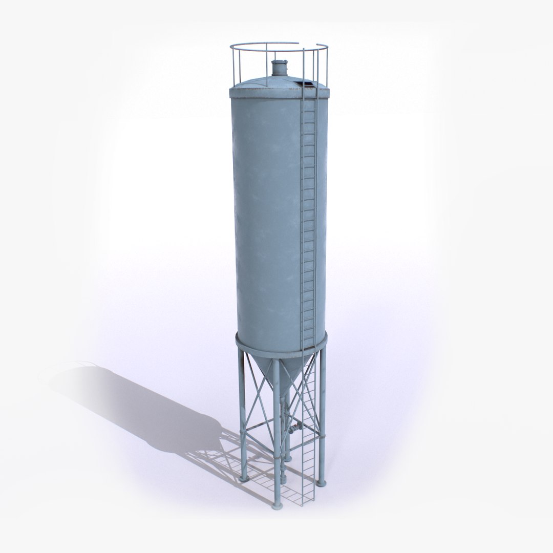 3D Water tank 4 model - TurboSquid 2073241