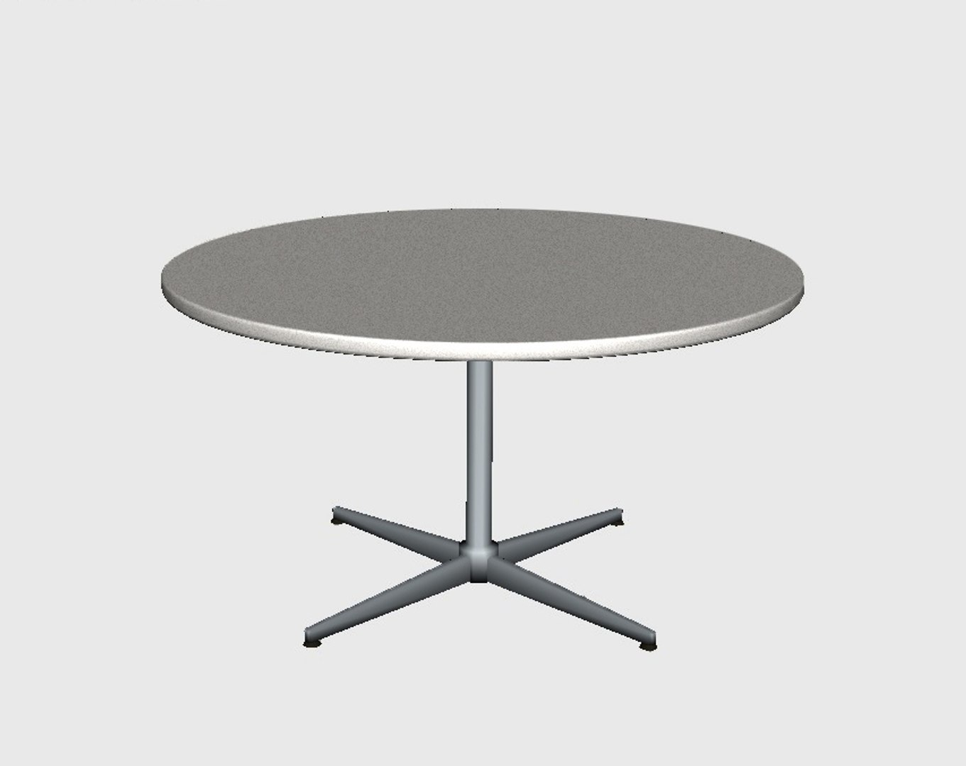 Cafeteria Dining Table 3d Model