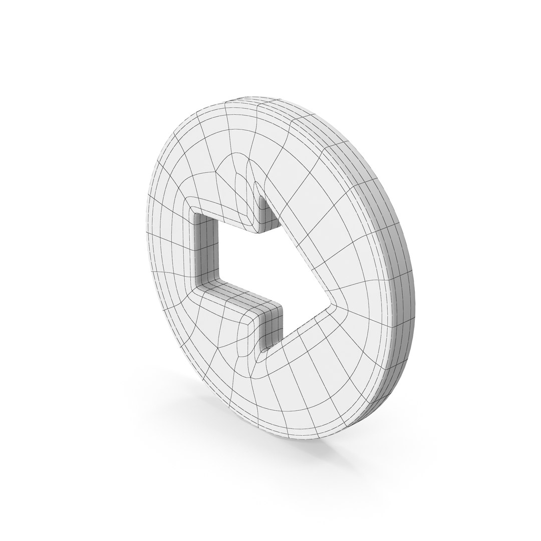Circular Side Arrow Symbol 3D Model - TurboSquid 2012004