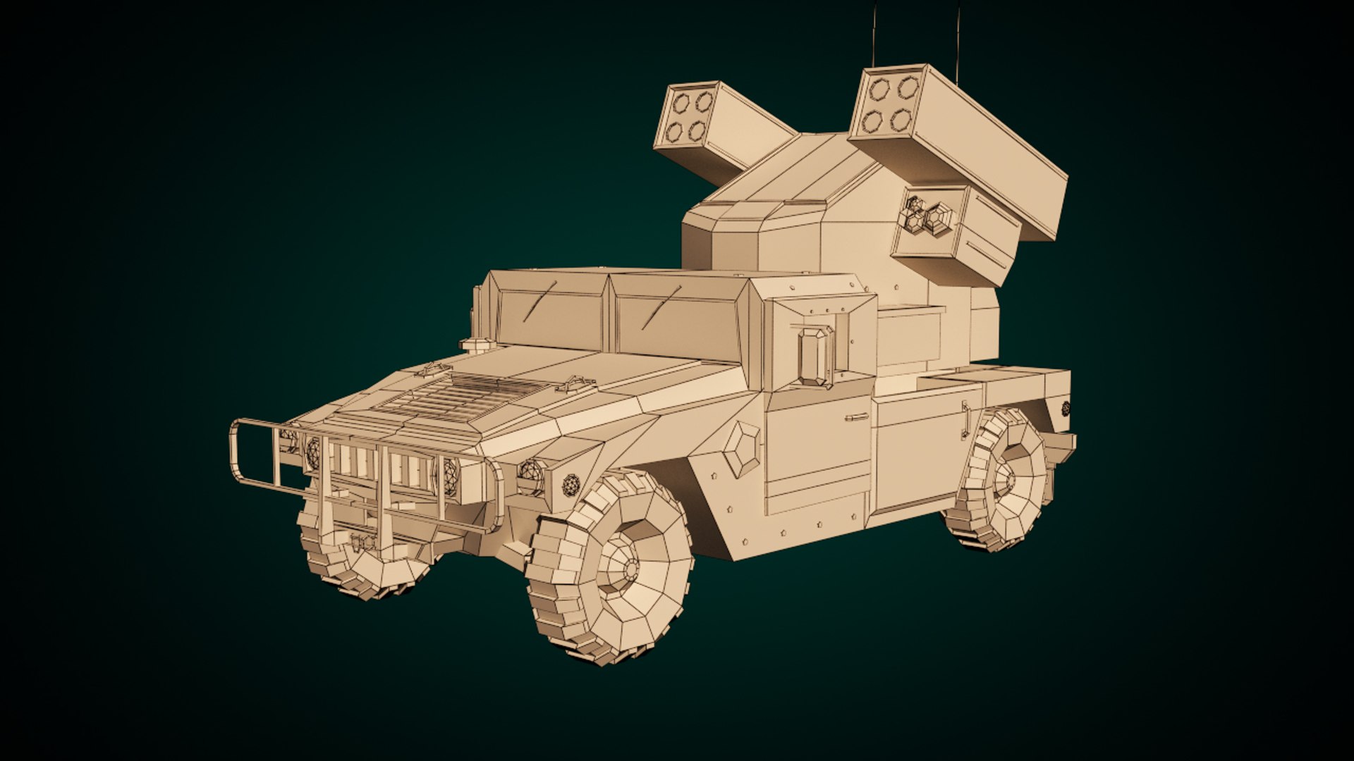 3D Humvee - TurboSquid 1423152