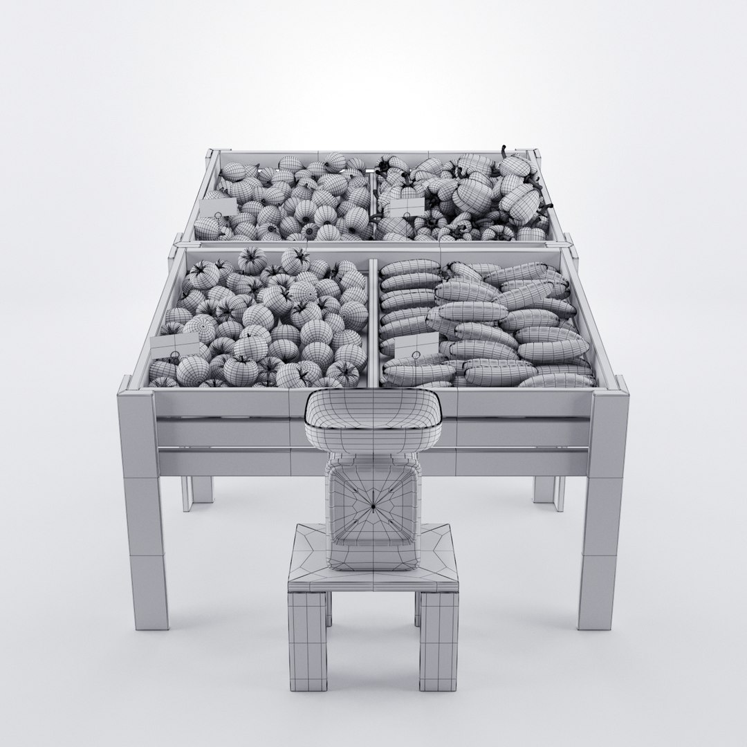 3d Model Vegetables Showcase