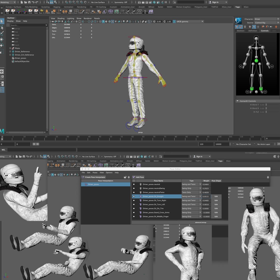 Poses 3D Model - TurboSquid 1427973