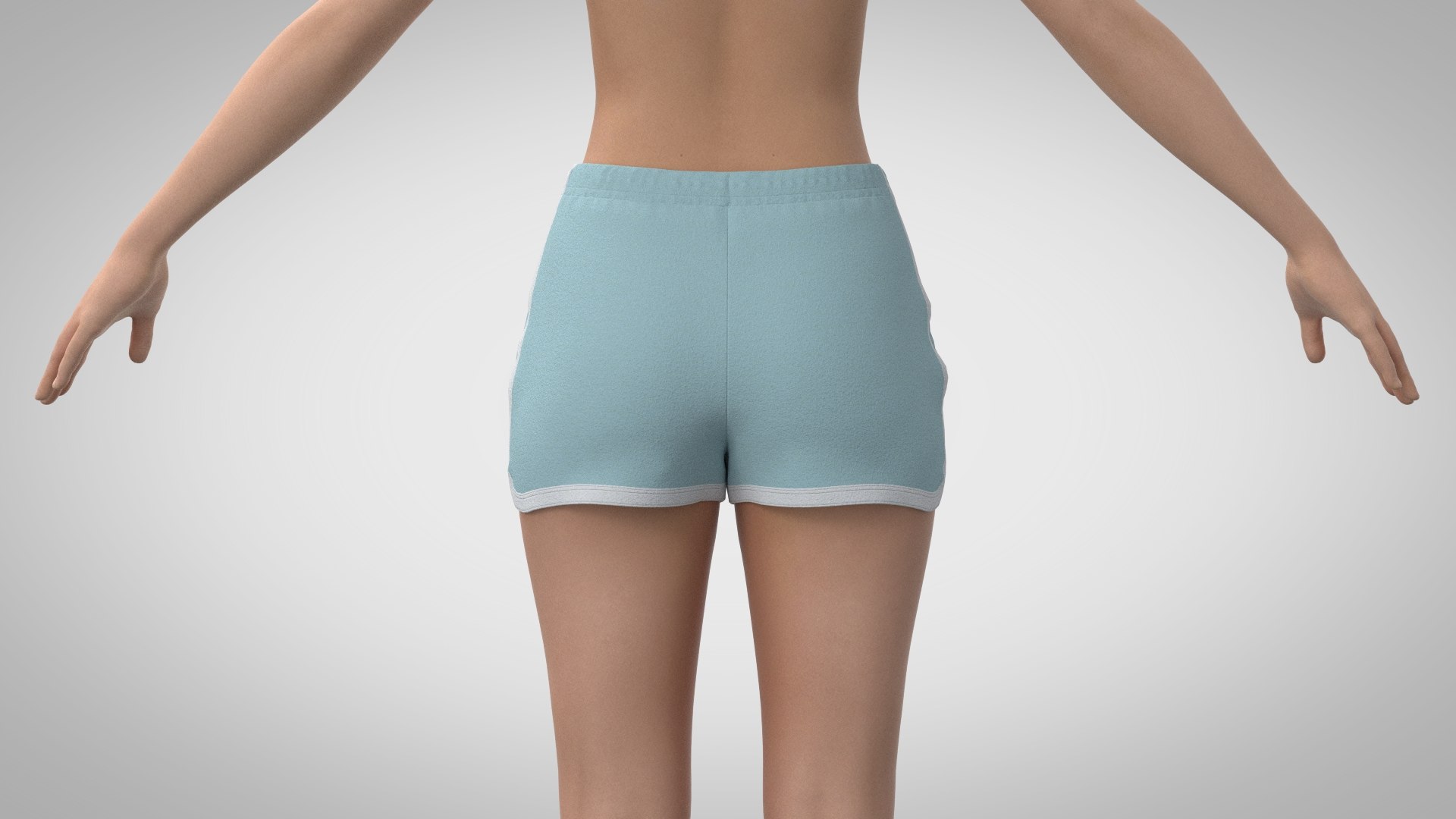 Cotton Shorts 3D model - TurboSquid 1957180