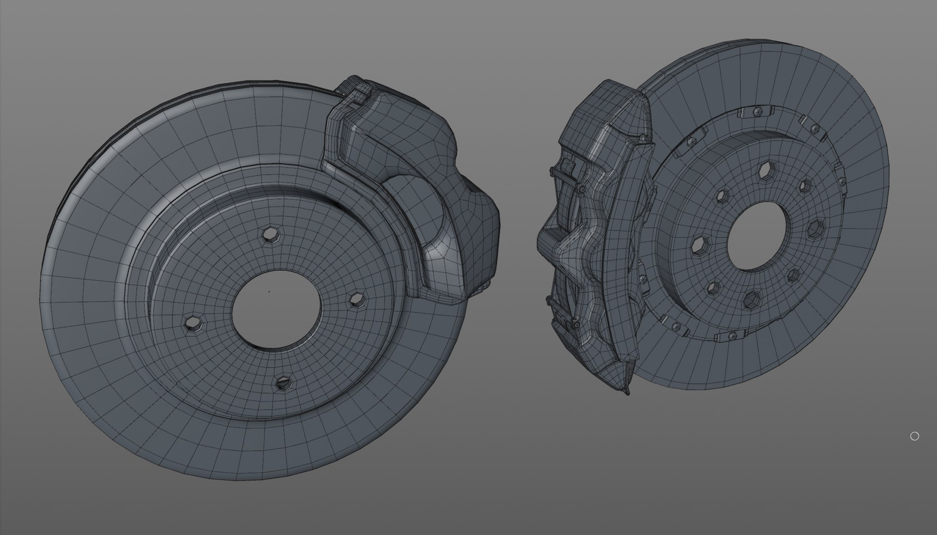 Basic And Race Brake System 3D Model - TurboSquid 1760675