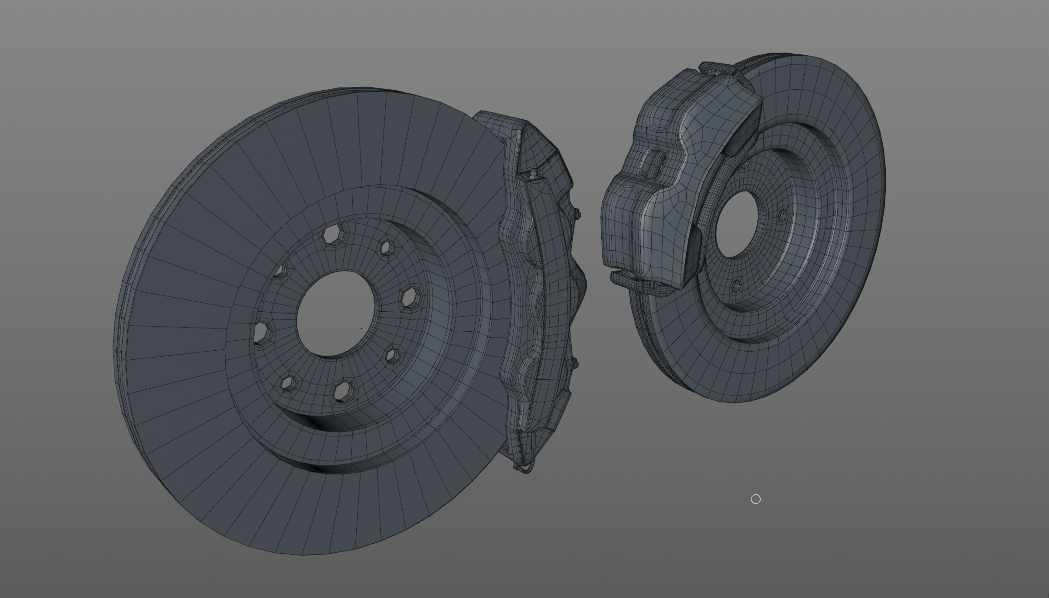 Basic and Race Brake System 3D model - TurboSquid 1760675