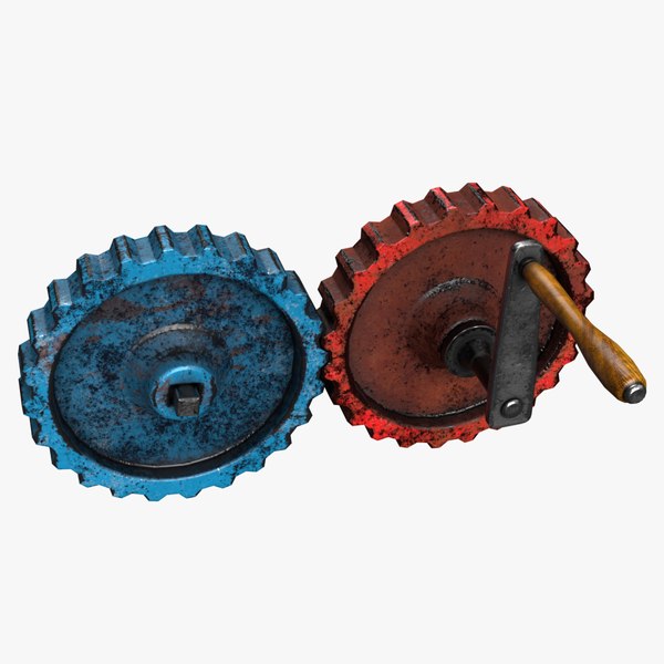 3D model Gear Train With Handle - TurboSquid 1882656