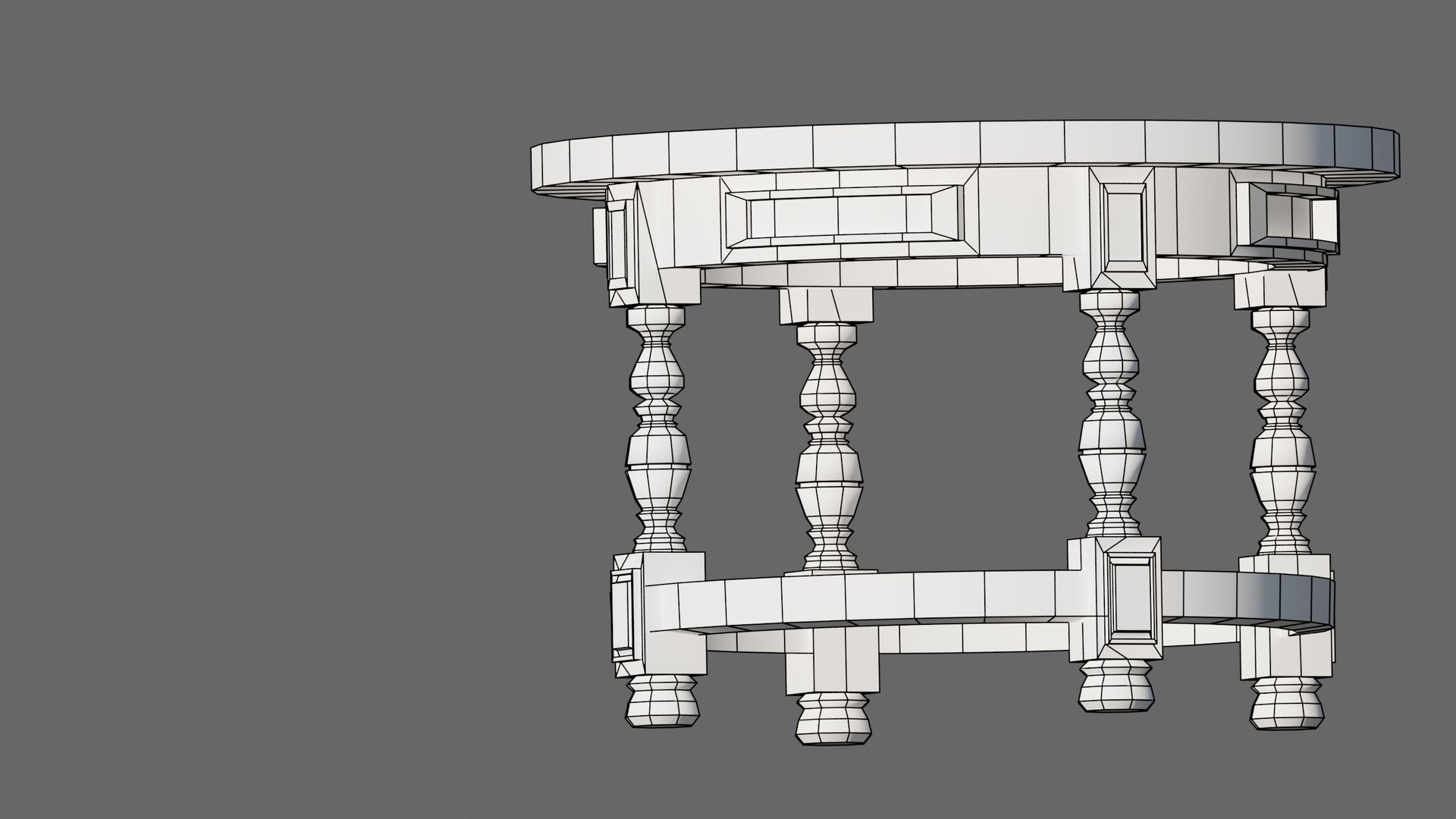 Round Stylized Table 3D - TurboSquid 2208062