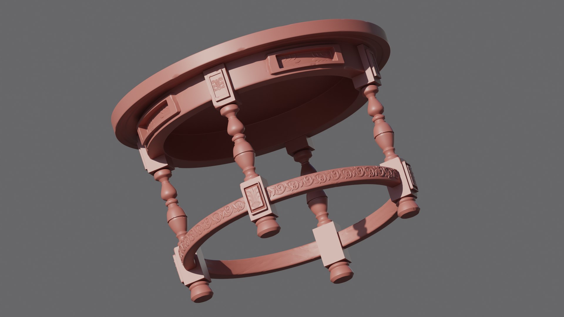 Round Stylized Table 3D - TurboSquid 2208062