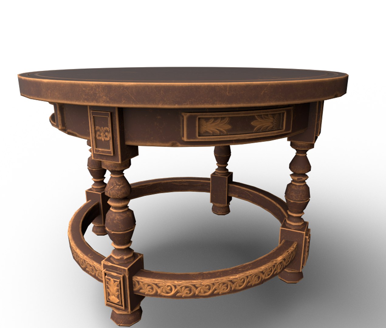 Round Stylized Table 3D - TurboSquid 2208062