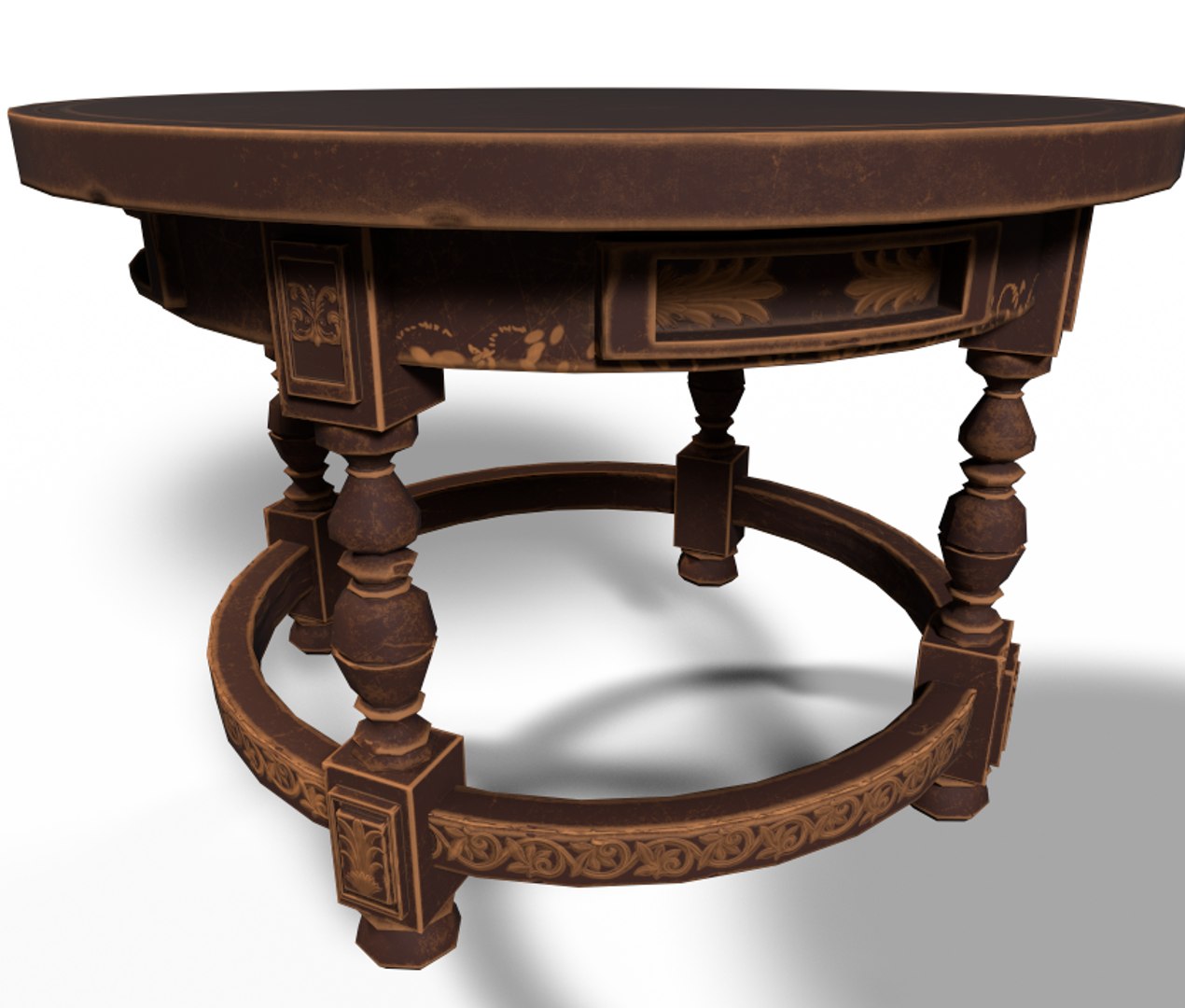 Round Stylized Table 3D - TurboSquid 2208062