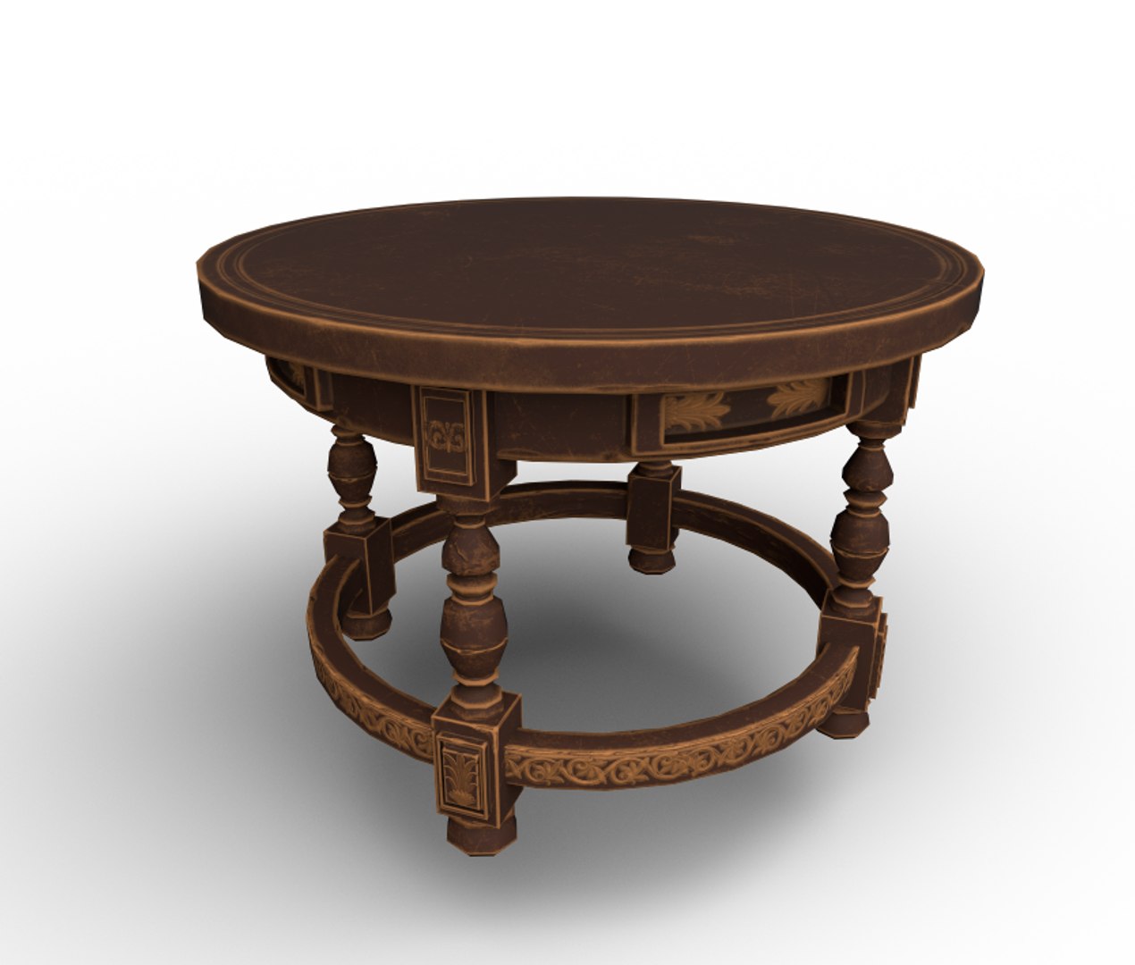 Round Stylized Table 3D - TurboSquid 2208062