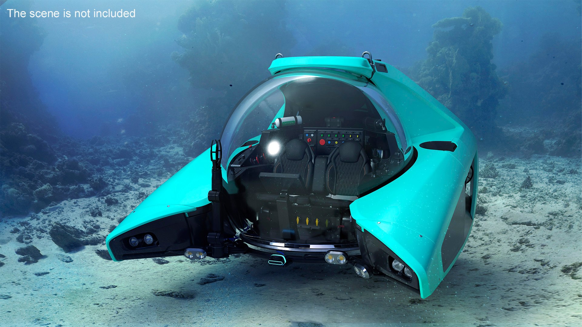 Futuristic Submersible Vehicle 3D Model - TurboSquid 2215101