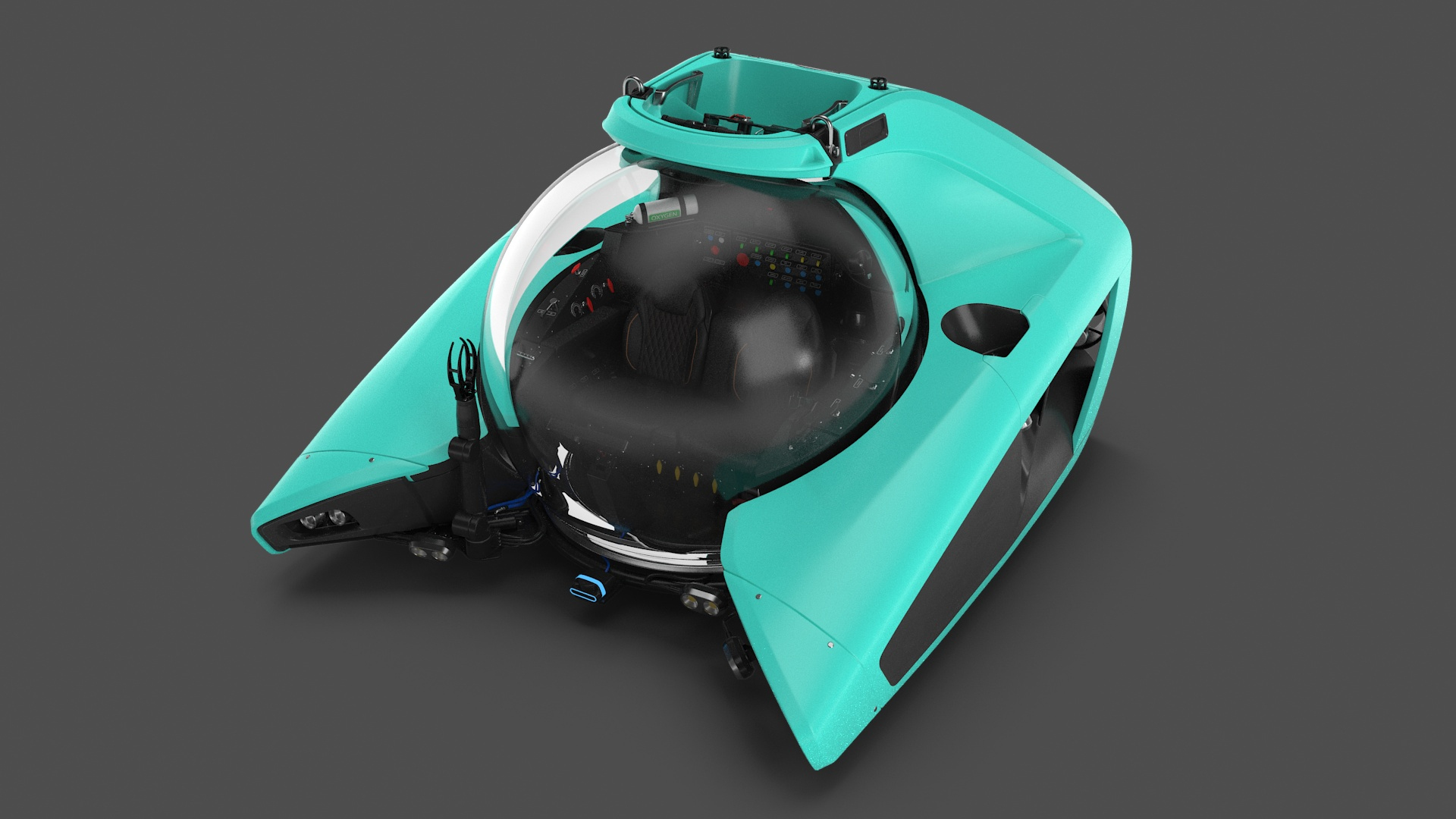 Futuristic Submersible Vehicle 3D Model - TurboSquid 2215101