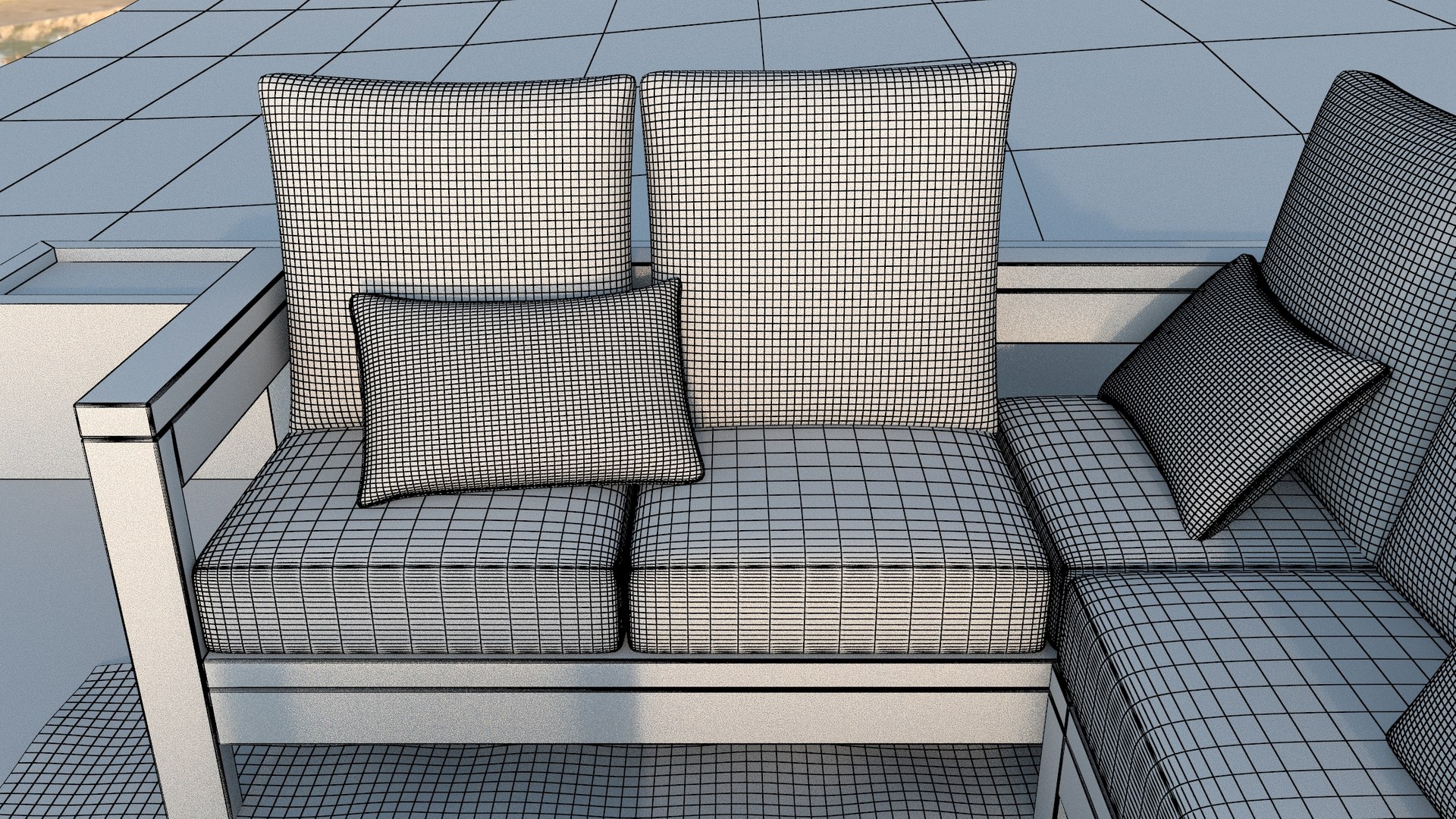 3D Outdoor Sofa Model - TurboSquid 2262692