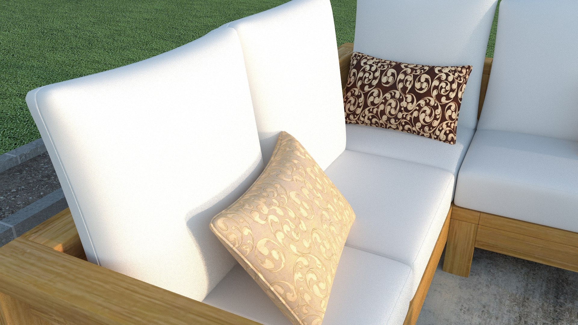 3D Outdoor Sofa Model - TurboSquid 2262692