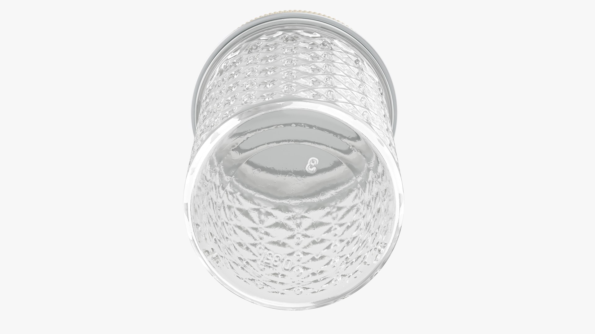 3D Model Quilted Glass Jar 350ml - TurboSquid 2253207