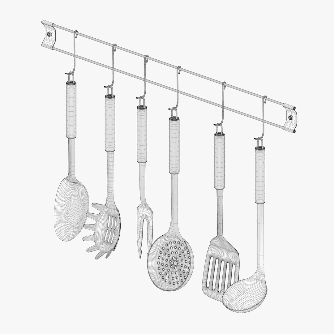 3D Kitchen Utensils Set - TurboSquid 1649098