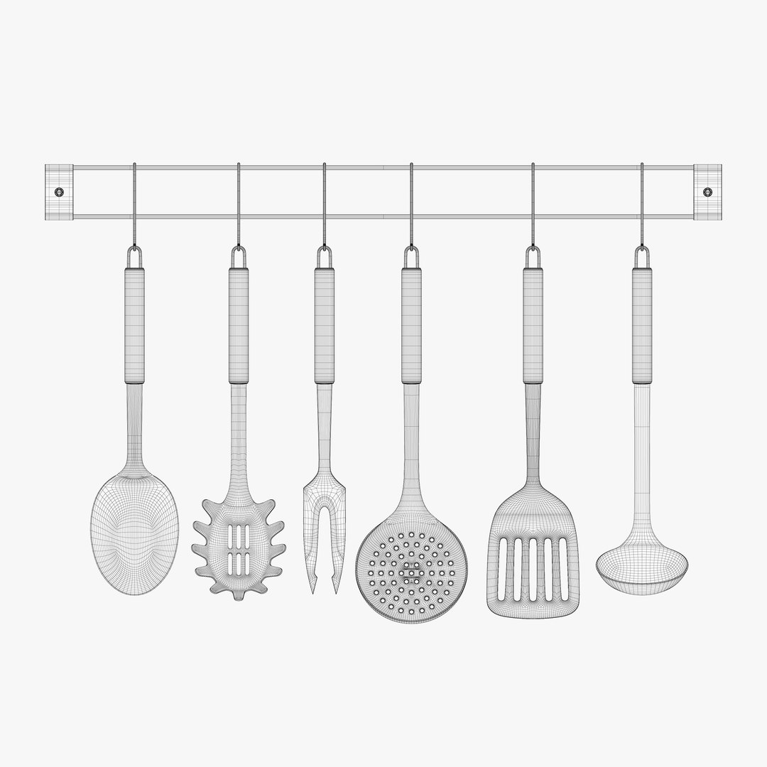 3D Kitchen Utensils Set - TurboSquid 1649098