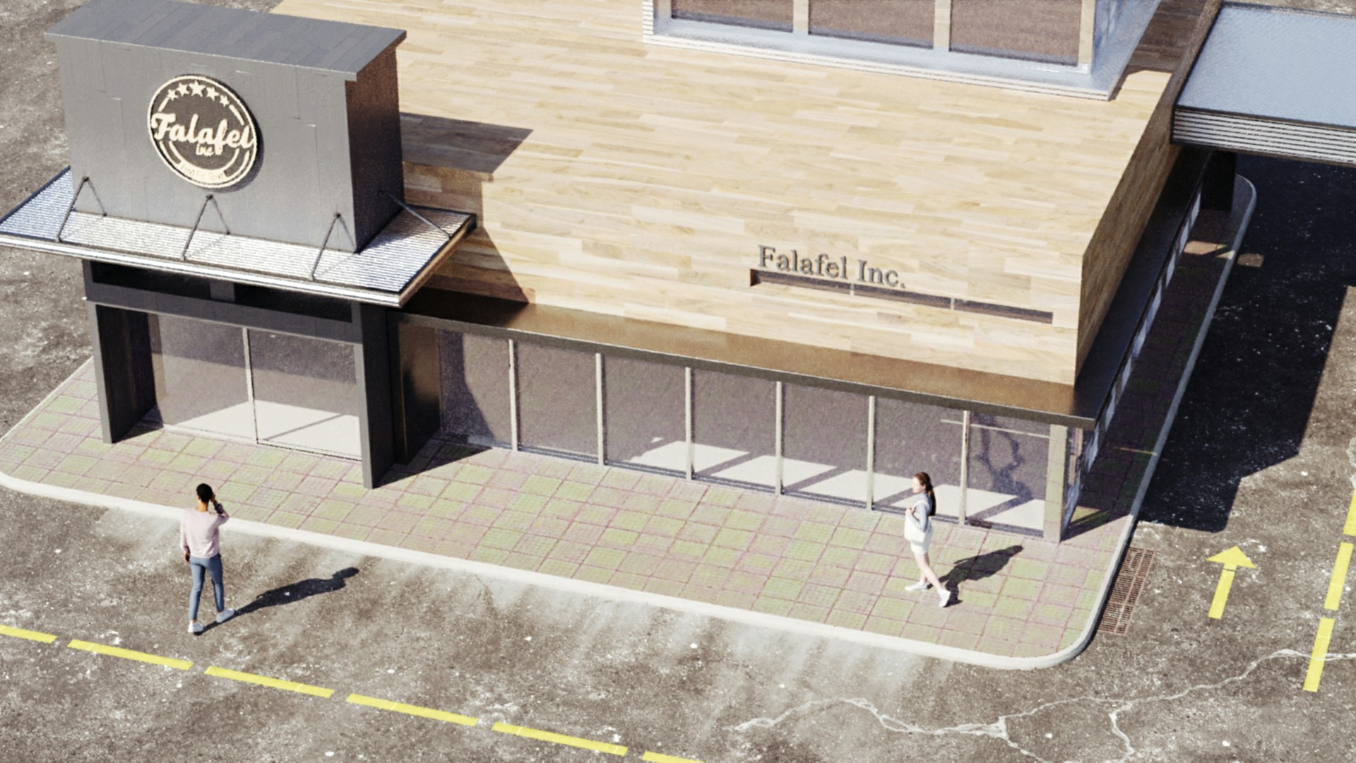 3D Drive Thru - FALAFEL INC - TurboSquid 2001003