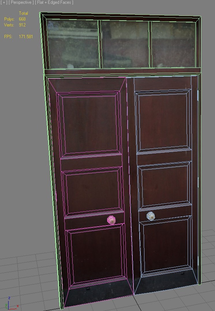 Double Door 3d Model