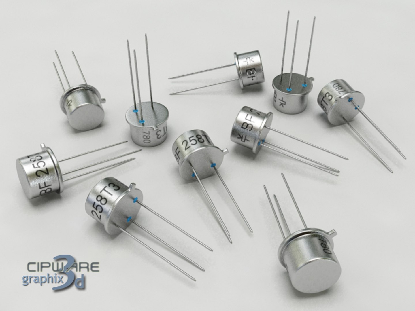 3d Model Transistor 1